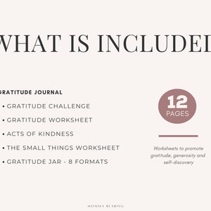 Printable Gratitude Worksheet Bundle, Acts of Kindness Log, Small ...