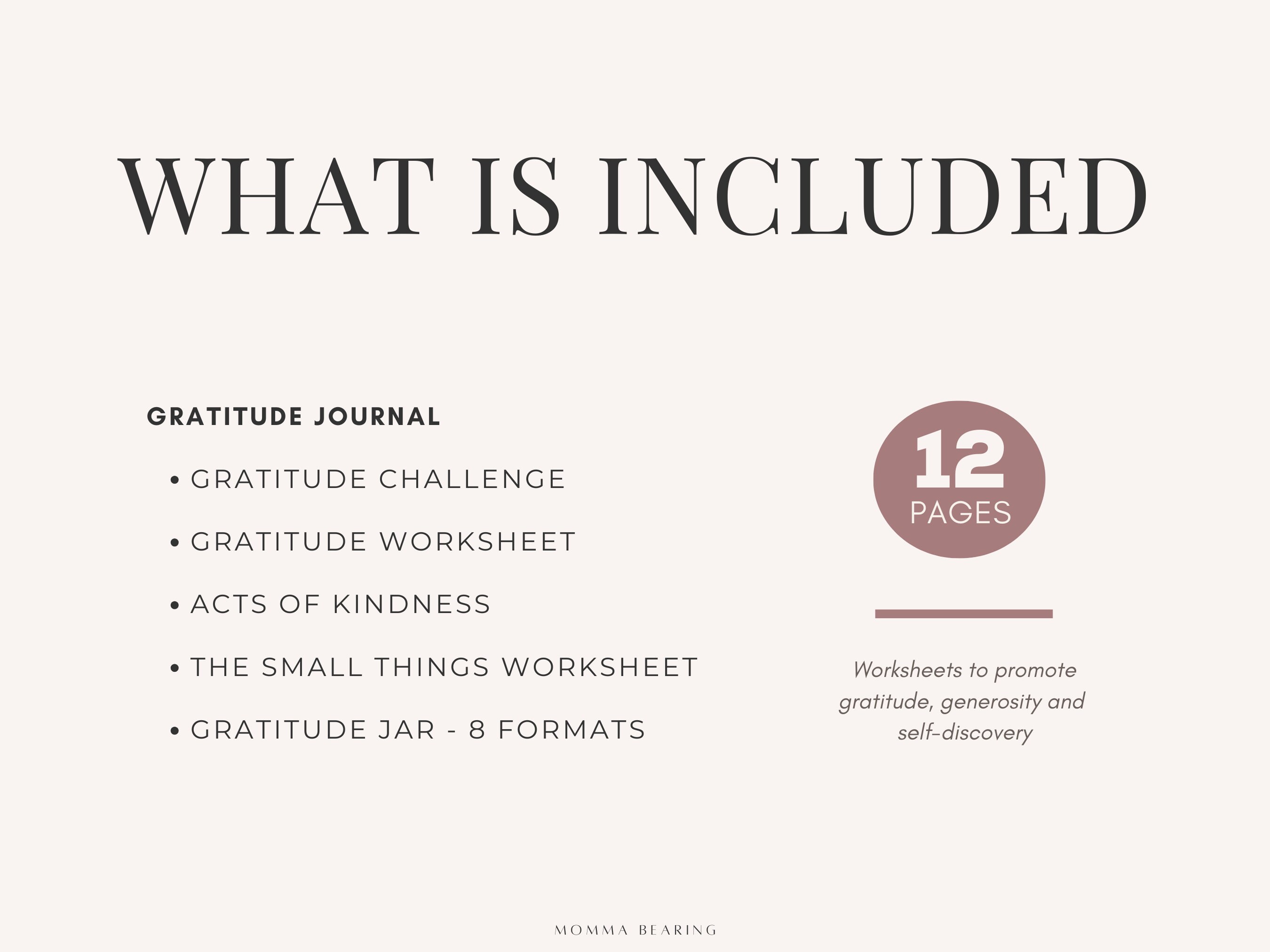 Transformative Printable Gratitude Workbook, Acts of Kindness Worksheet ...