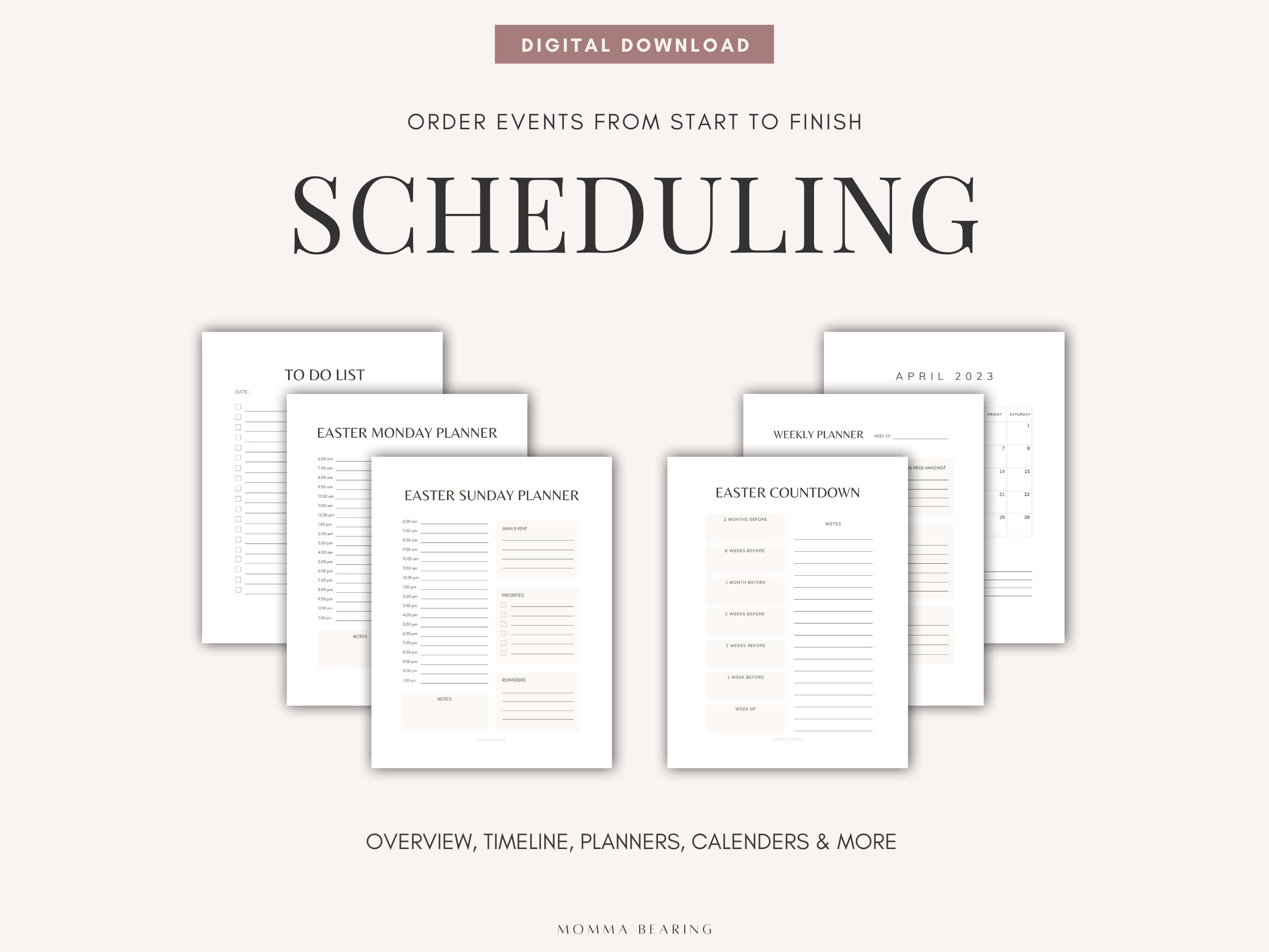 2024 Easter Planner Printable, Kids Easter Baskets Tracker, Easter Egg ...