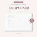 Simple Printable Recipe Card 4x6, Editable Blank Recipe Card Template ...