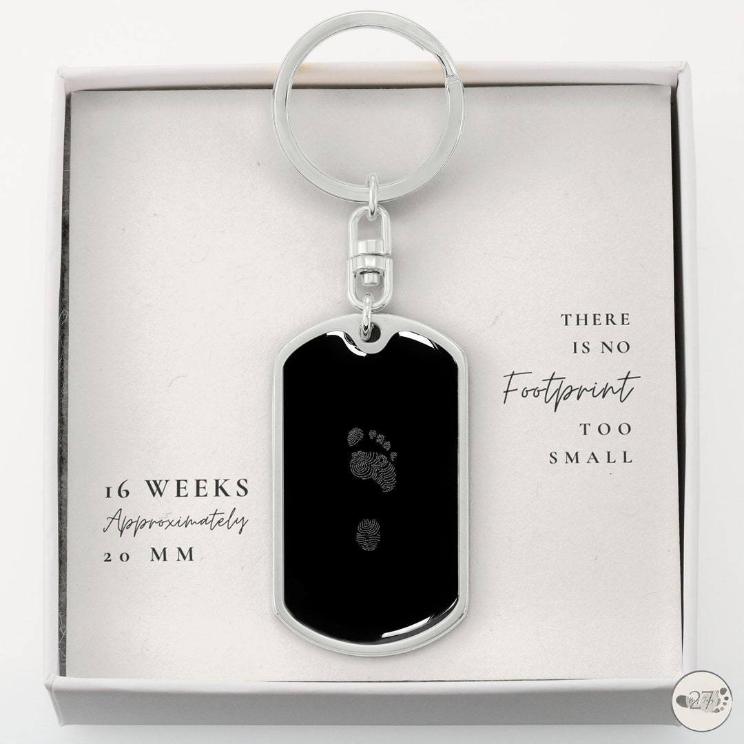 16 Week Miscarriage Gift | Personalized Gifts for Dad | Baby Footprint ...