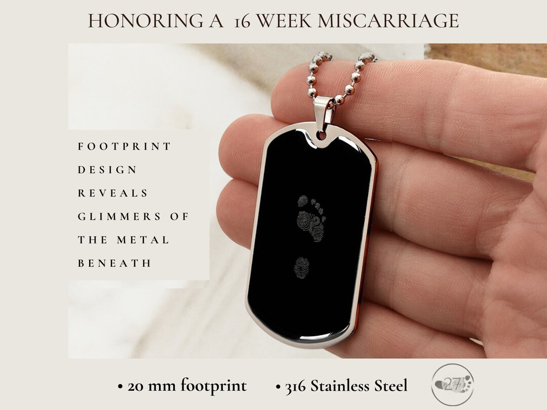 16 Week Miscarriage Dad Gift 16 Week Fetus Baby Footprint - Etsy