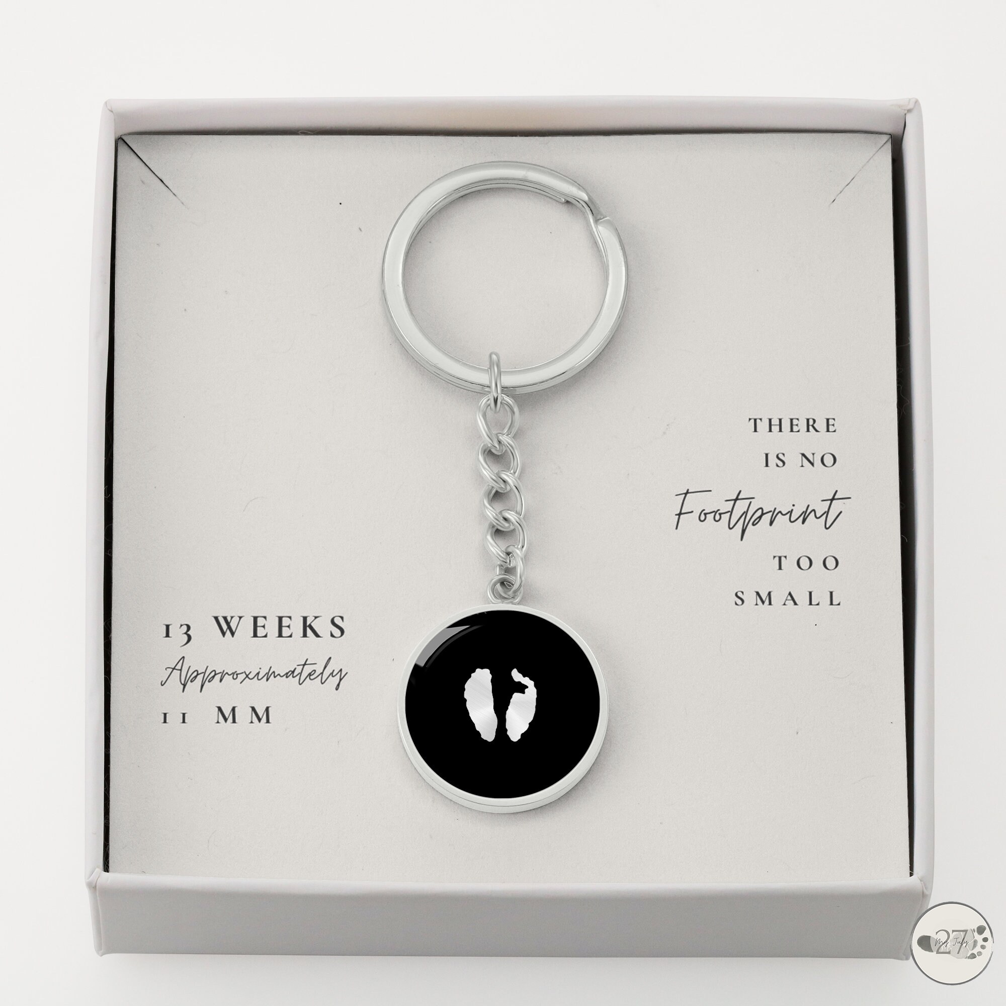 13 Week Miscarriage Gift Box Baby Feet Memorial Jewelry Motherhood ...