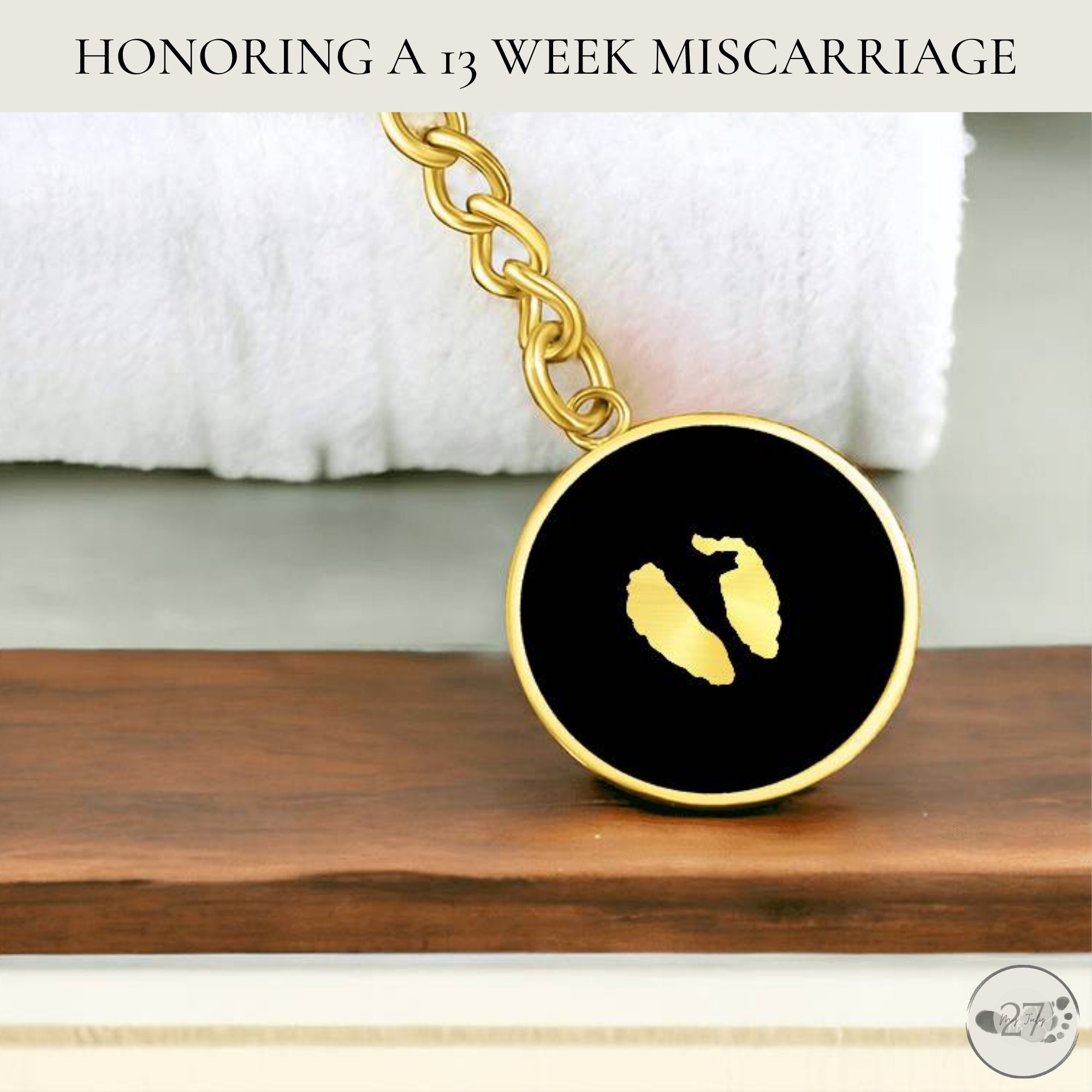 13 Week Miscarriage Gift Box Baby Feet Memorial Jewelry Motherhood ...