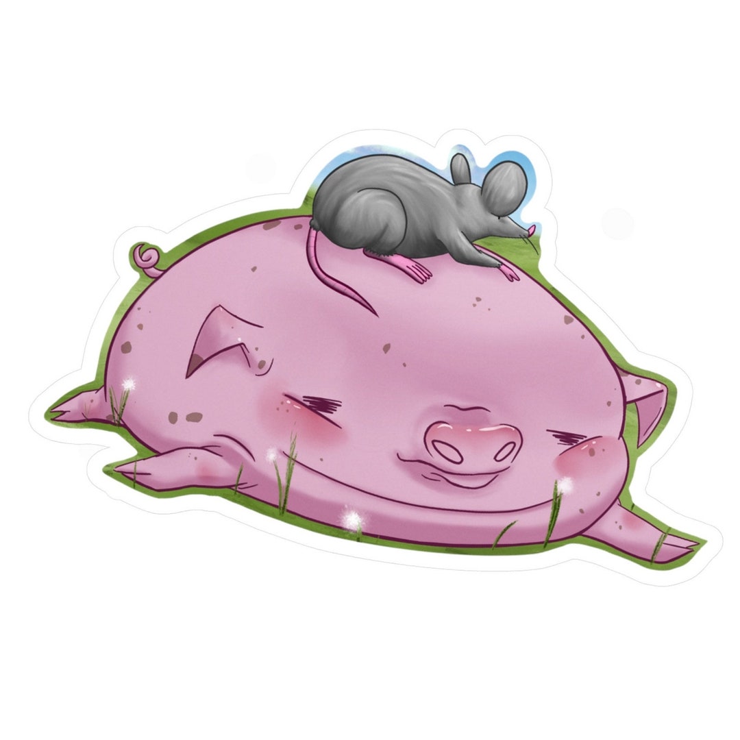 Pig and Rat Vinyl Decal - Etsy