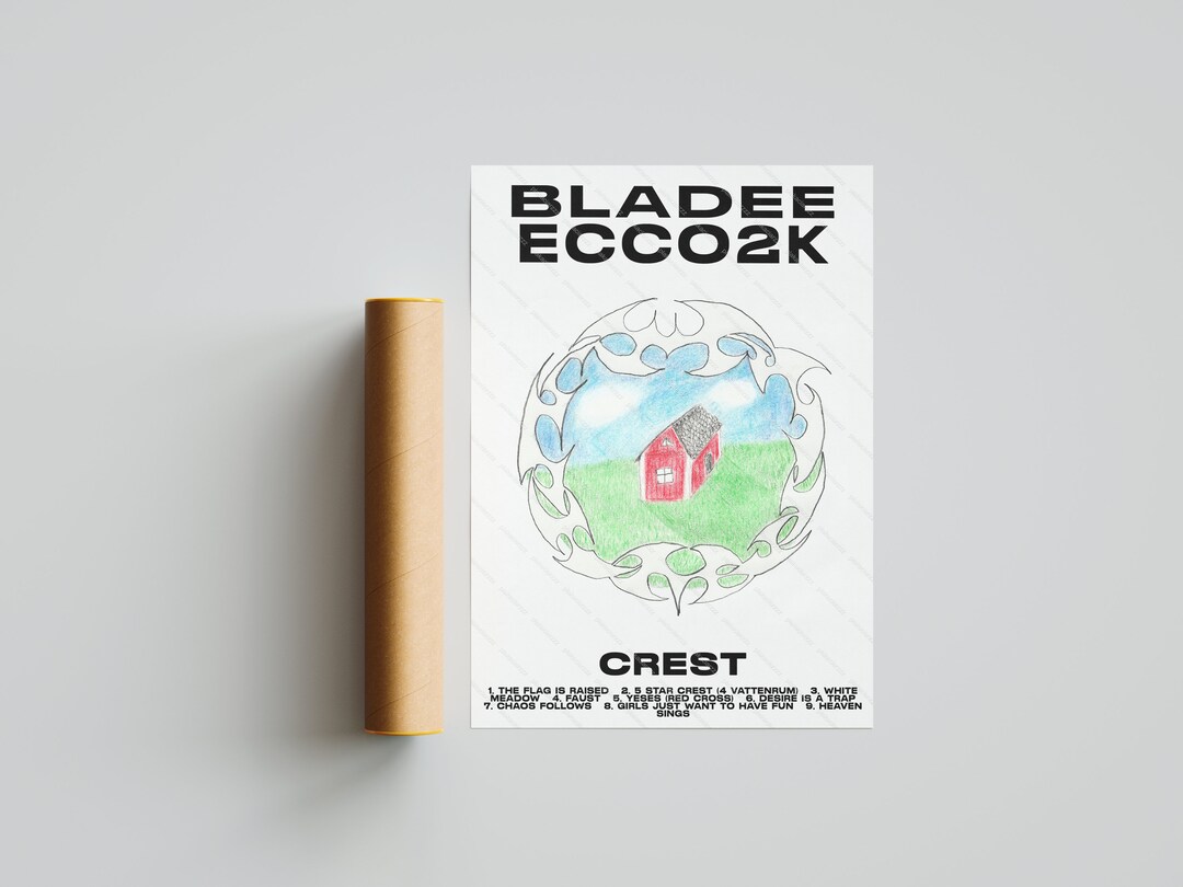 Bladee & Ecco2k crest Album Poster - Etsy