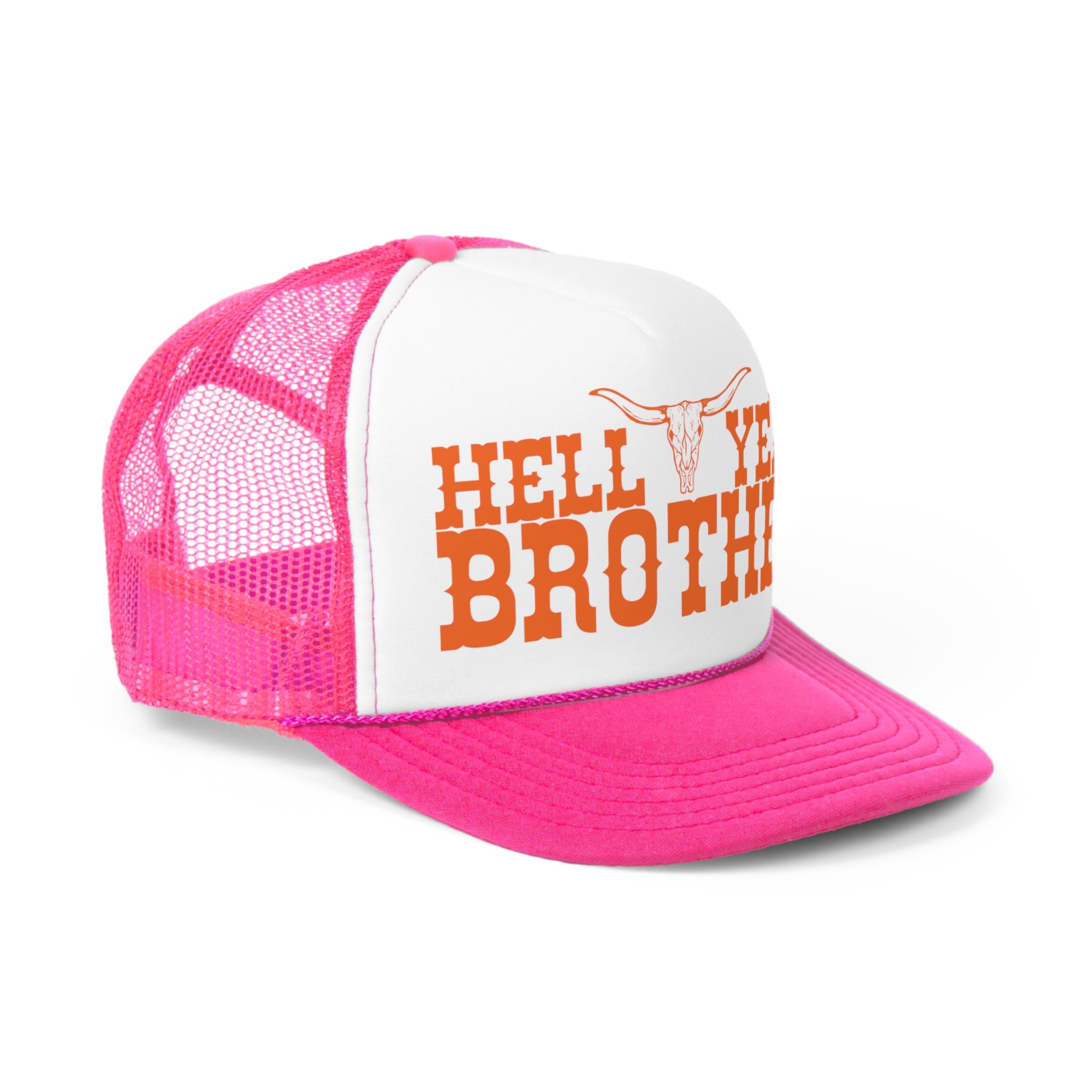 Western Hell Yeah Brother Trucker Hat - Etsy