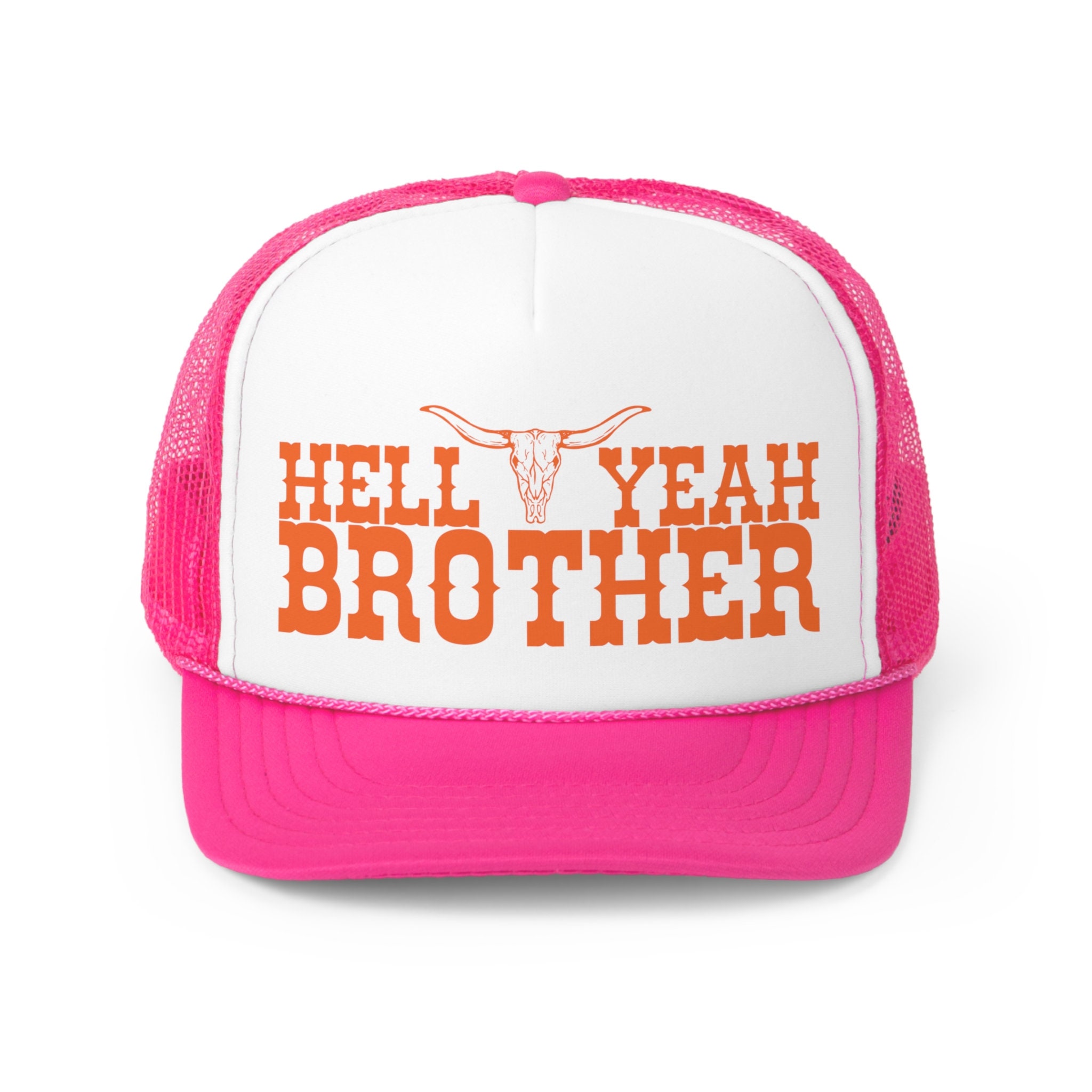 Western Hell Yeah Brother Trucker Hat - Etsy
