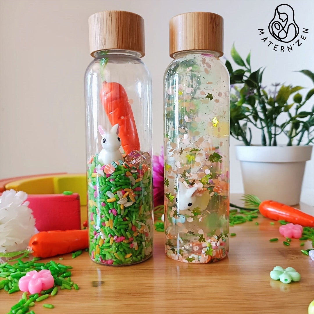 Sensory Bottle Sound or Liquid Rabbit in the Meadow Theme Explore Mini ...