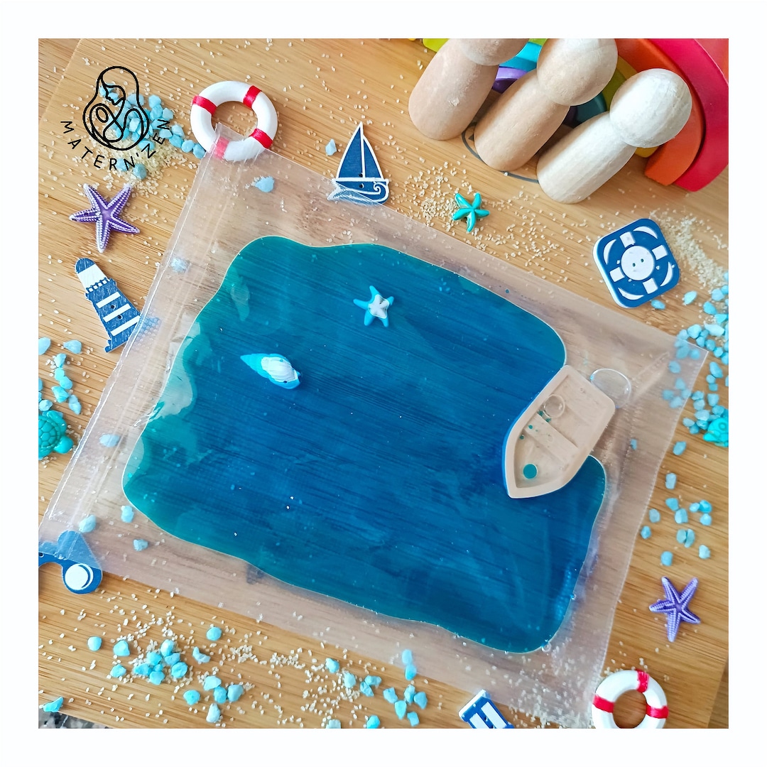 Flota My Boat Liquid Sensory Bag Montessori Activity - Etsy