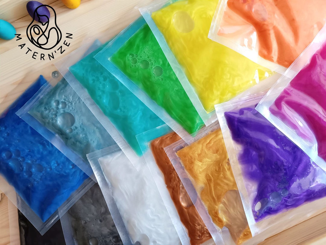 Color Sensory Bags. Learn Colors. Pack of 14 Bags With Magic Powder ...