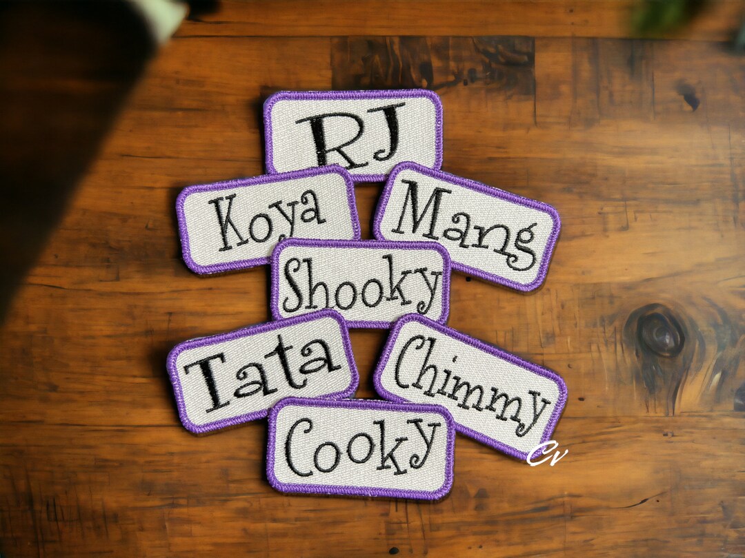 BTS Iron-on / Sew-on Patch - BT21 Name Tag - Etsy