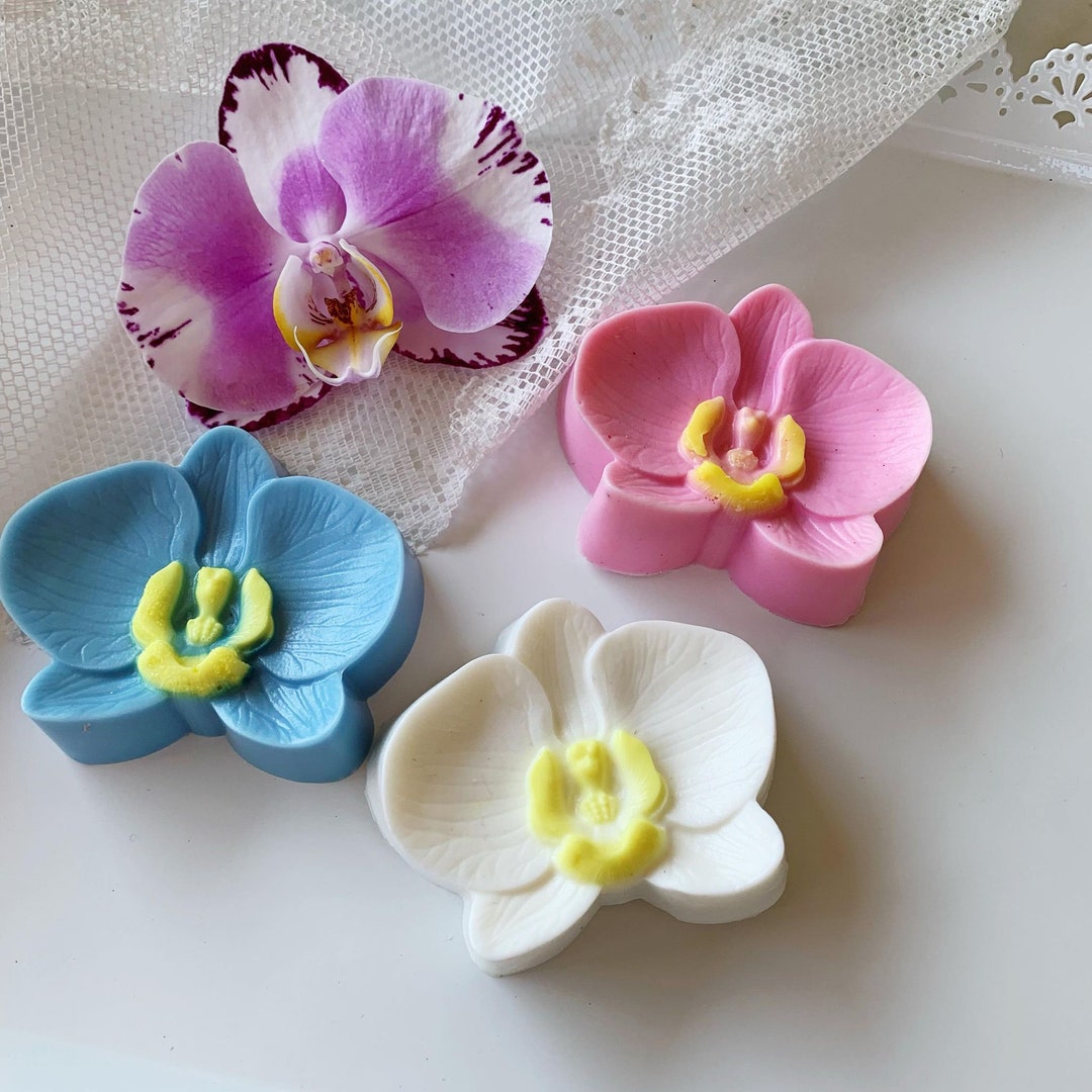 Orchid Soap, Orchid Soap Bar, Flower Soap, Wedding Favor, Bridal Shower ...