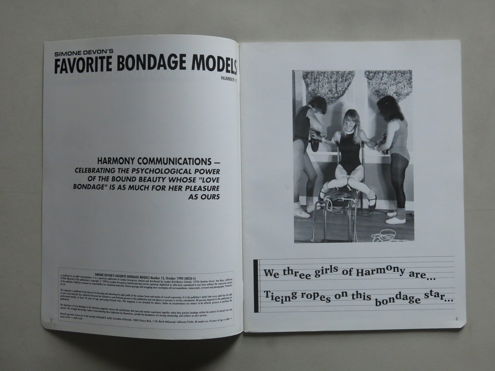 Simone Devon's Favorite Bondage Models Magazine No.15 - Etsy UK