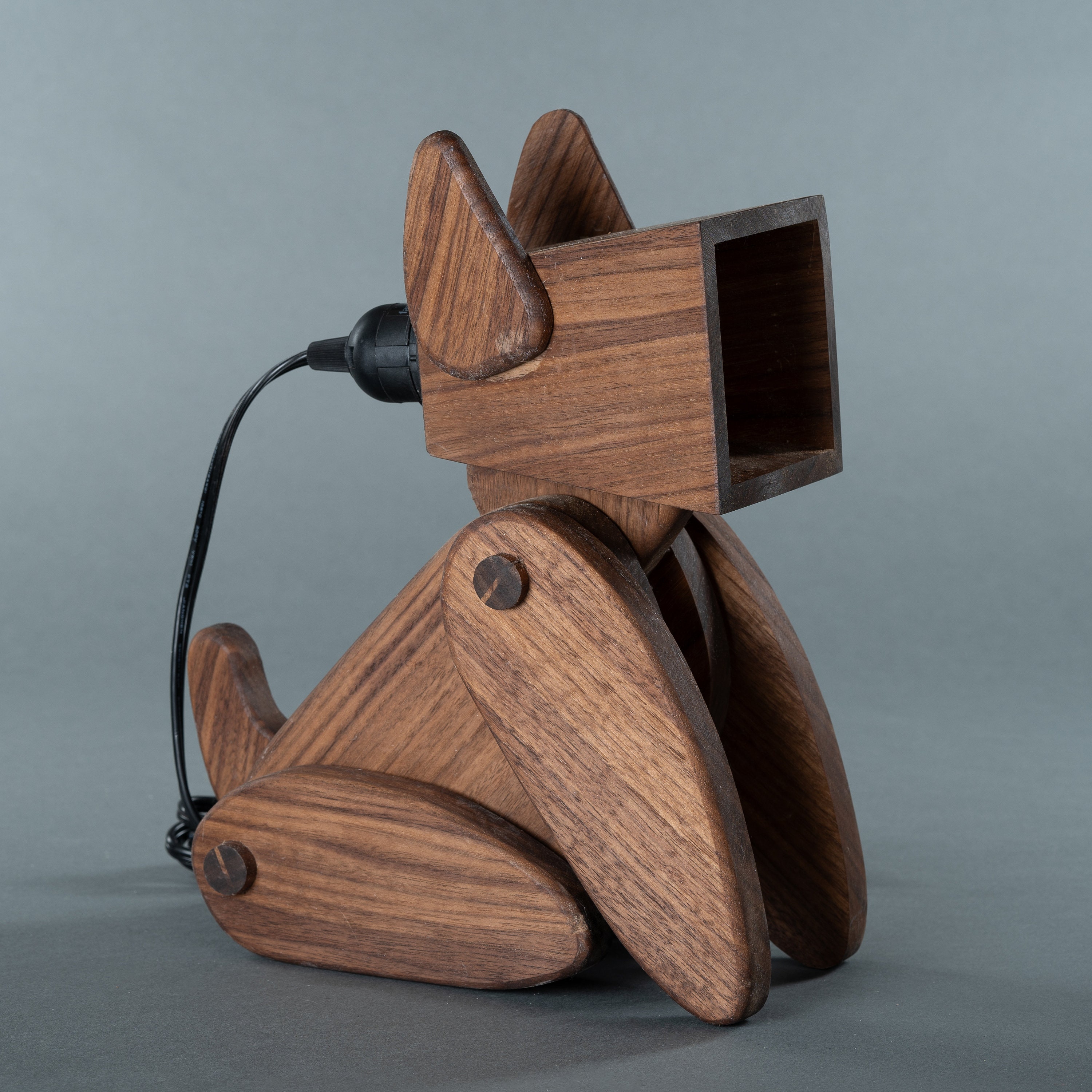 Posable Dog Shaped Table Lamp. Hand Made From Quality Hardwoods. Cute ...