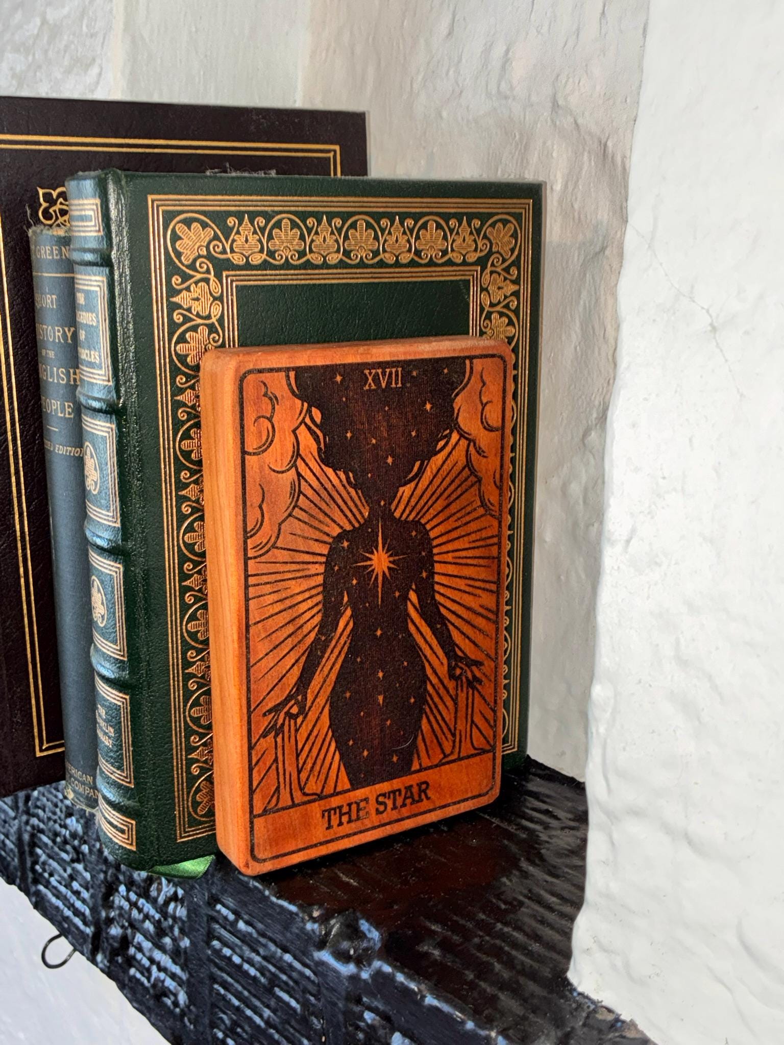 Tarot Card Bookend. Pair of Two Bookends. Dark Academia Fall Decor ...