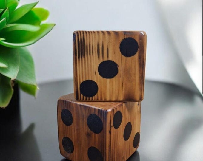 Wood Dice, Rustic Decor, Reclaimed Wood Dice, Handmade Dice - Etsy
