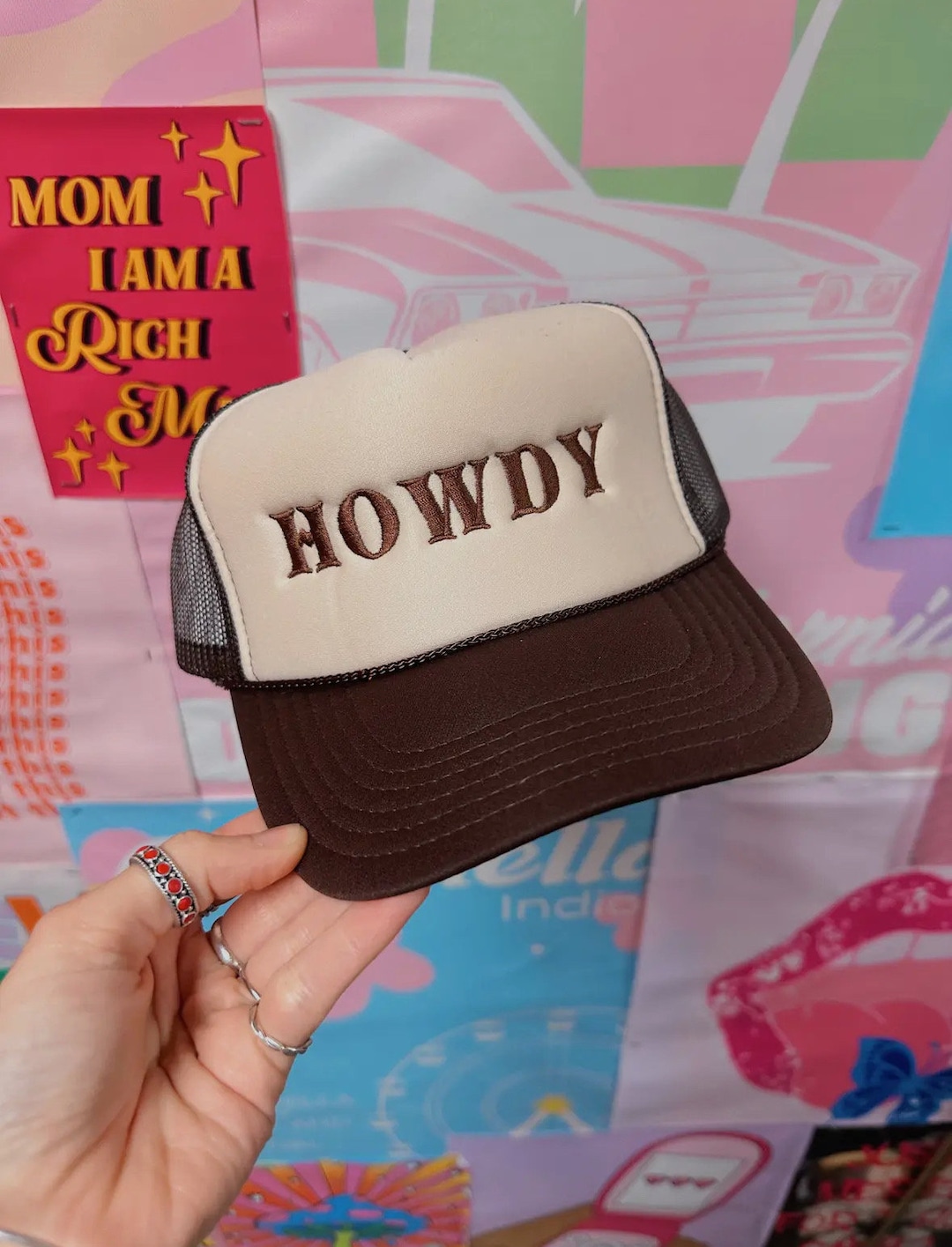 Embroidered - Western “howdy” Trucker Hat | Western Hat | Trucker ...