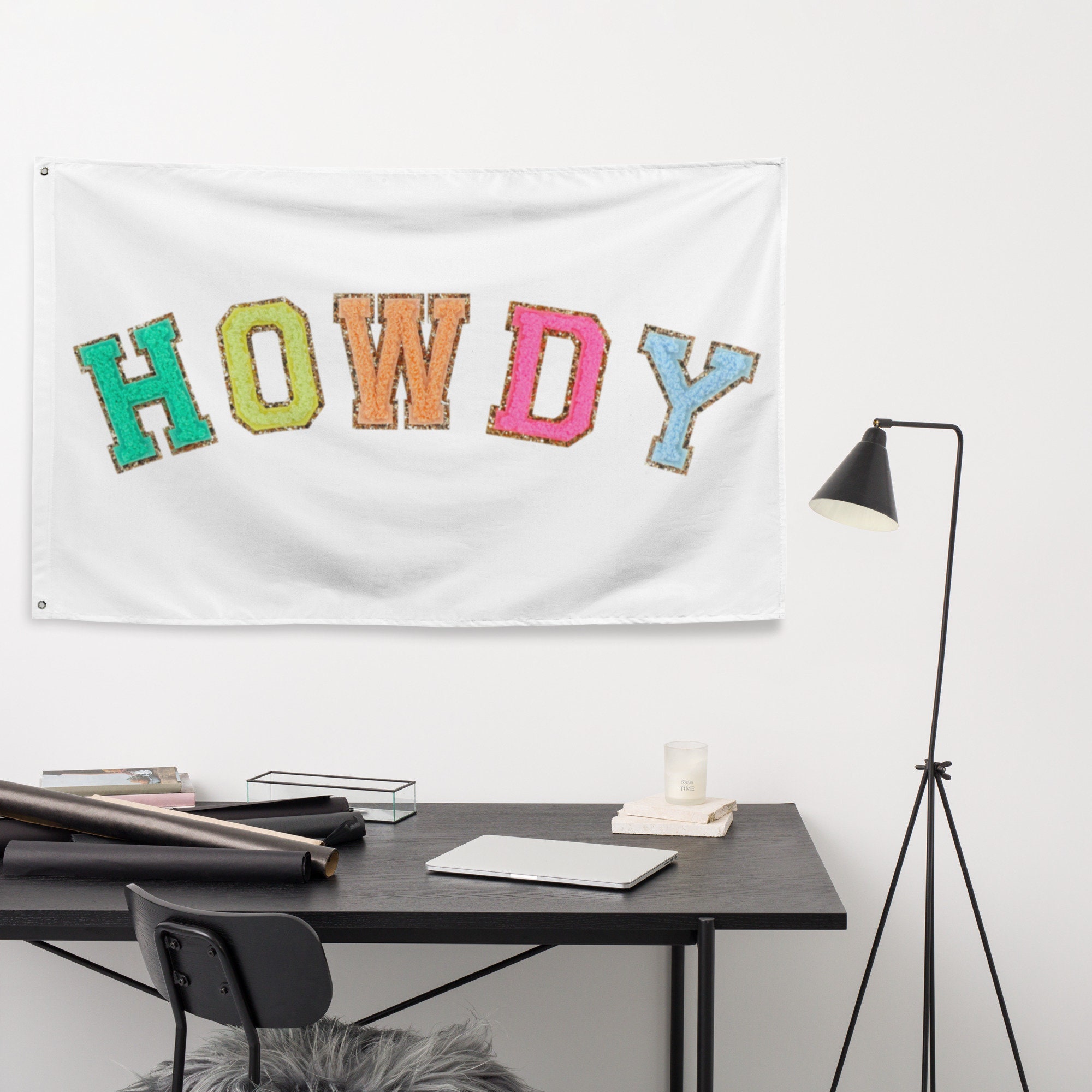 HOWDY FLAG - Etsy