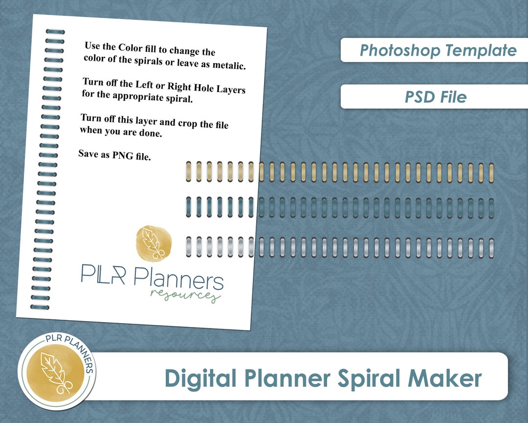 Digital Planner Spiral Maker - Etsy