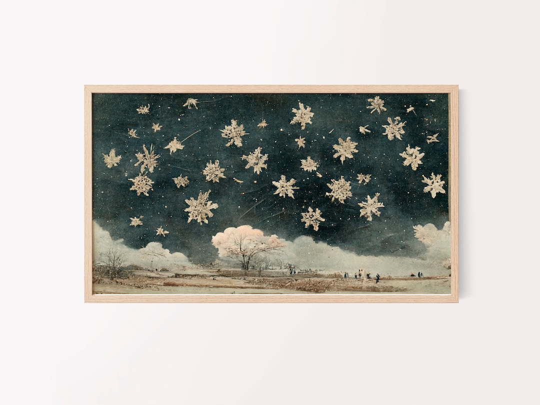 Samsung Christmas Frame TV Art - Christmas Snowflakes, Landscape Art ...
