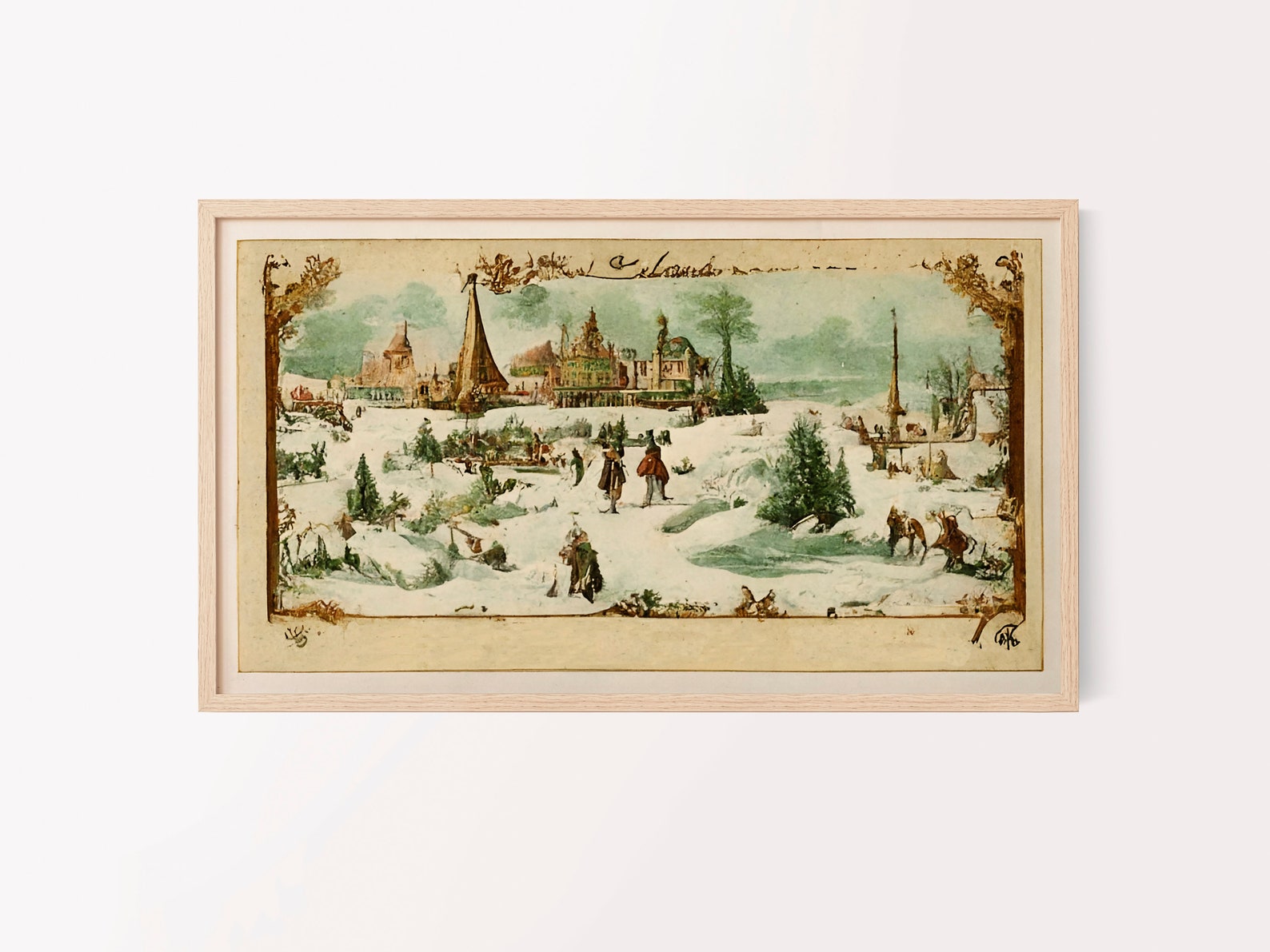 Samsung Christmas Frame TV Art - Christmas Winter Postcard Inspired ...