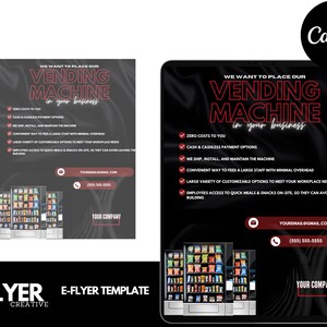 Vending Machine Flyer | Fully Customizable | Vending Template | We Can ...
