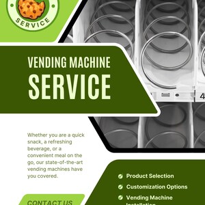 We Customize for You | Vending Machine Flyer | Printable | Social Media ...