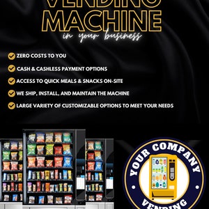 Vending Machine Flyer | We Customize for You | Vending Machine Template ...