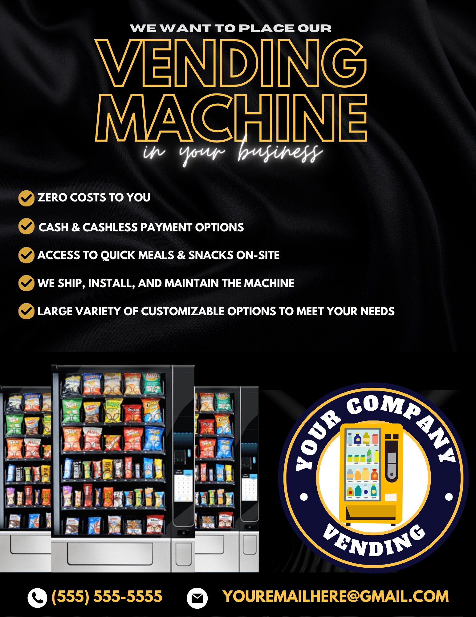 Custom Vending Machine Flyer: Personalized (digital Download) - Etsy
