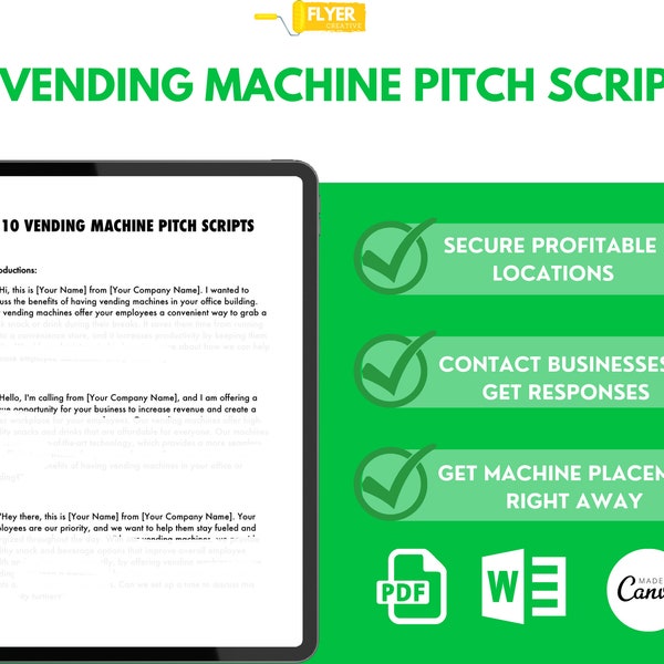 Vending Machine Flyer - Etsy