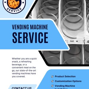 We Customize for You | Vending Machine Flyer | Printable | Social Media ...