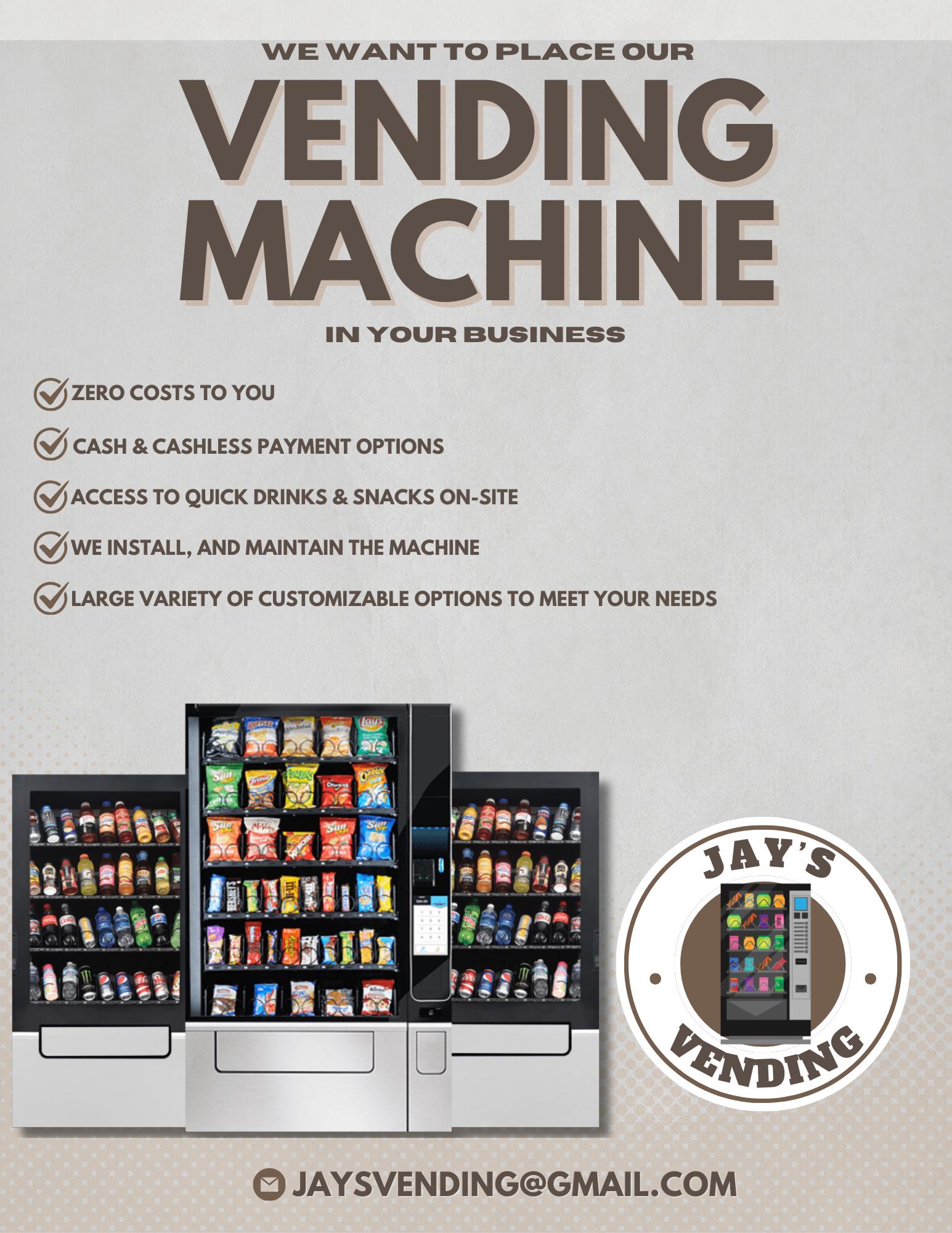 Custom Vending Machine Flyer: Personalized (digital Download) - Etsy