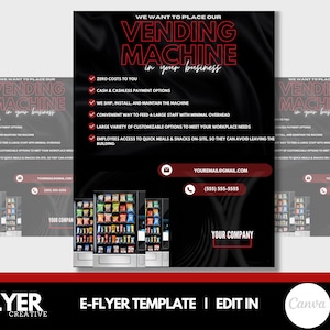Vending Machine Flyer | Fully Customizable | Vending Template | We Can ...