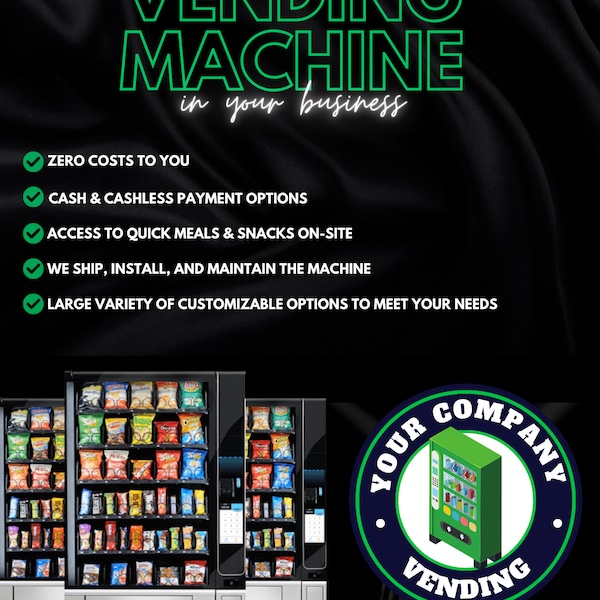 Vending Machine Labels - Etsy