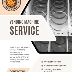 We Customize for You | Vending Machine Flyer | Printable | Social Media ...