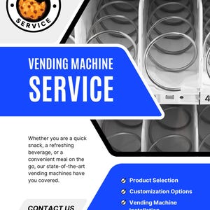 We Customize for You | Vending Machine Flyer | Printable | Social Media ...