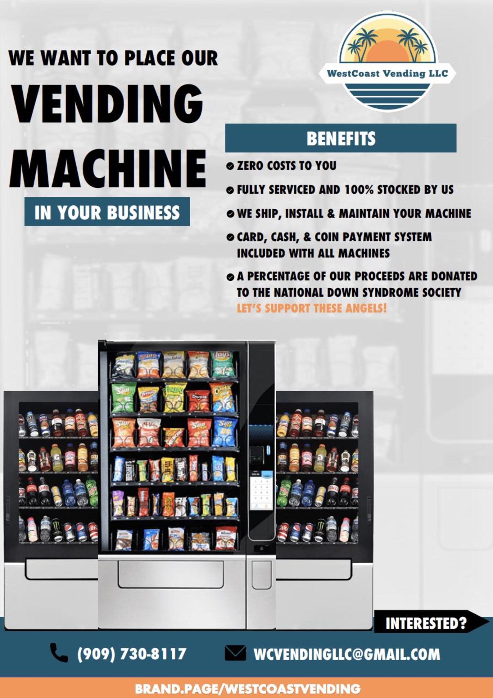 We Customize for You | Vending Machine Flyer | Printable | Social Media ...