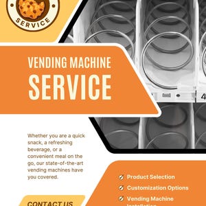 We Customize for You | Vending Machine Flyer | Printable | Social Media ...