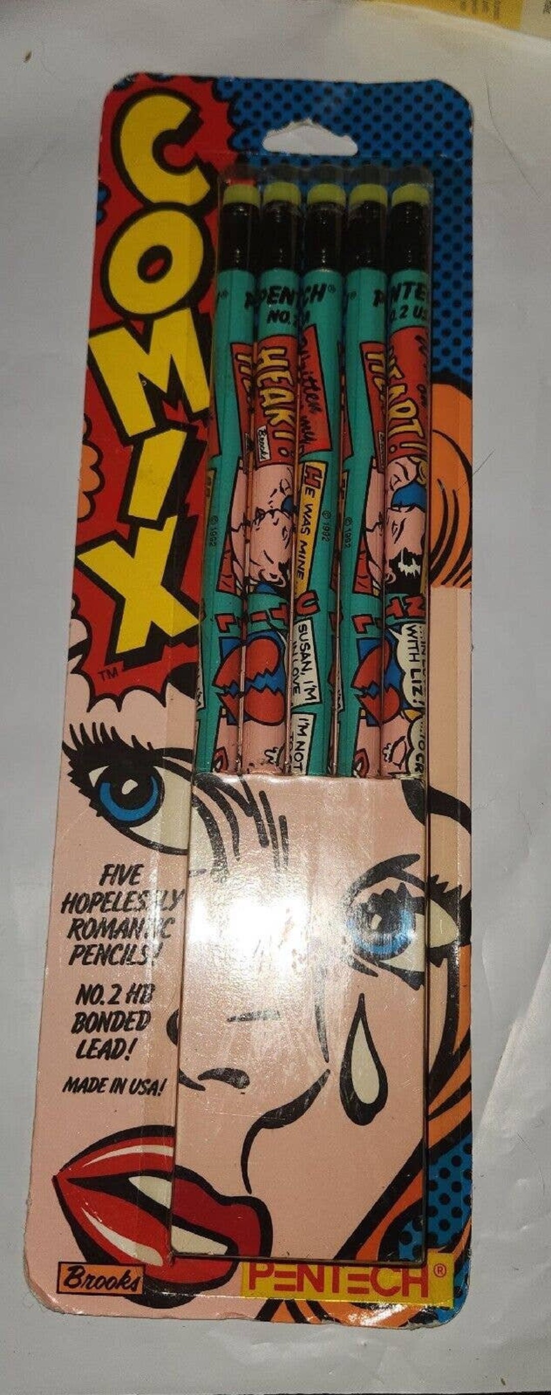 Vintage Lou Brooks Pentech Pencil Set 1992 Comix NWT New in Package - Etsy