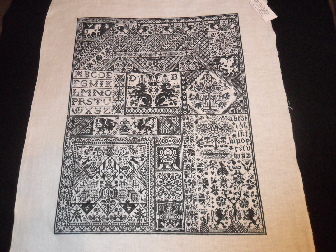 Completed Cross Stitch DEATH BY XSTITCH - Etsy