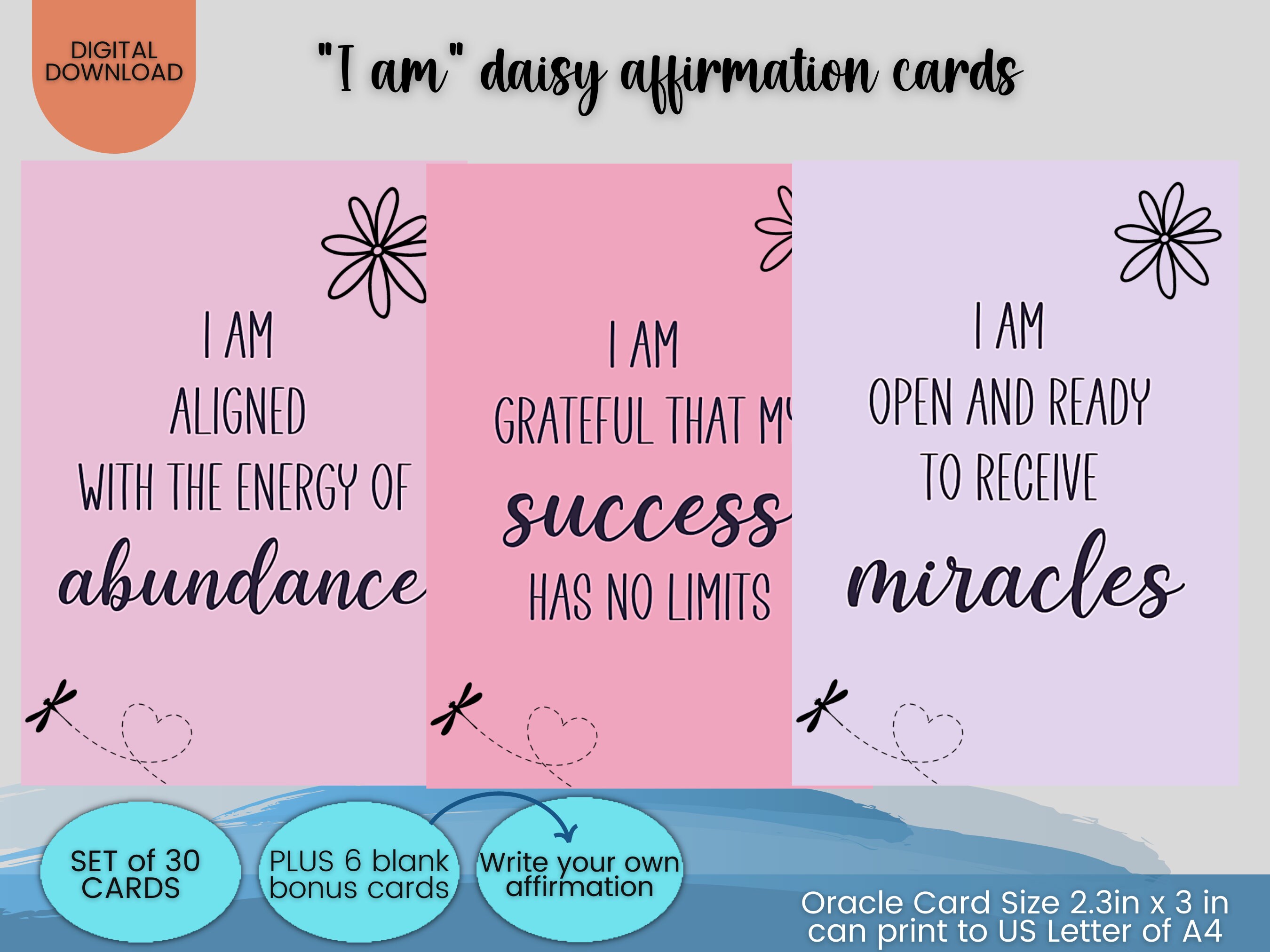 Affirmation Cards X 30 i Am Cards - Etsy