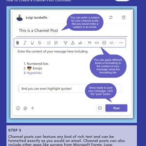 Microsoft Teams Quick Reference Guide - Chat Messages and Channel Posts ...