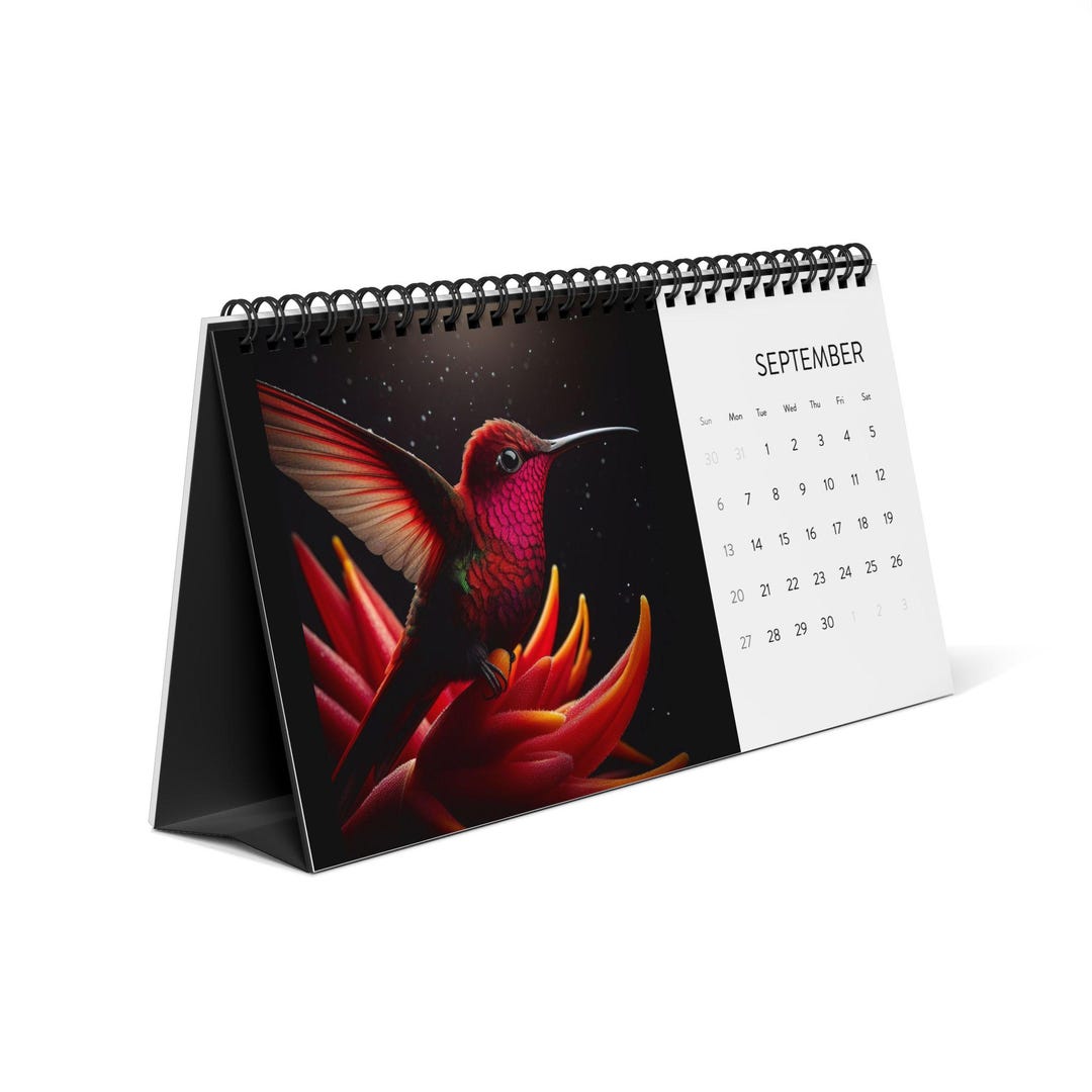 2026 Hummingbird Desktop Calendar - Etsy