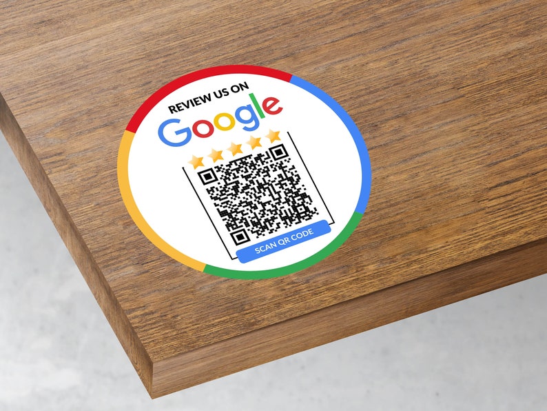 Window Stickers, Google Review QR Code Stickers, Custom Stickers ...