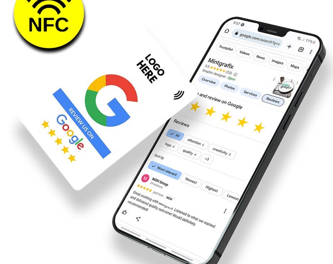 Youtube Custom NFC Cards, Tap Review Card, Increase Reviews ...