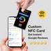 NFC Card Google Review Cards, Custom Design, Tap Review Card, Increase ...
