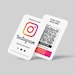 Instagram Business Card, QR Code Followers, Insta QR Cards, Custom ...