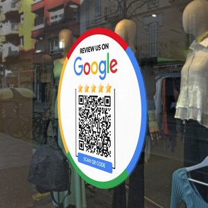 Window Stickers, Google Review QR Code Stickers, Custom Stickers ...