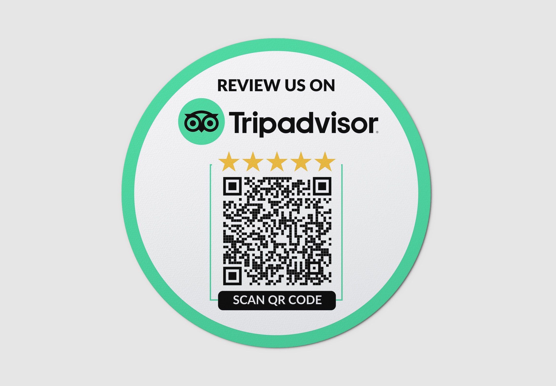 Tripadvisor Window Stickers QR Code Stickers Custom - Etsy